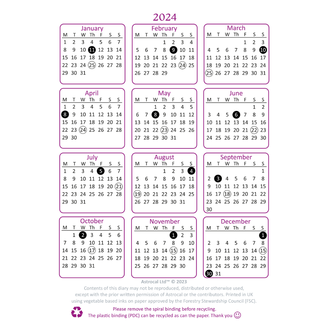 Astro Moon Diary 2024 – La Maison d'etoile 星緣